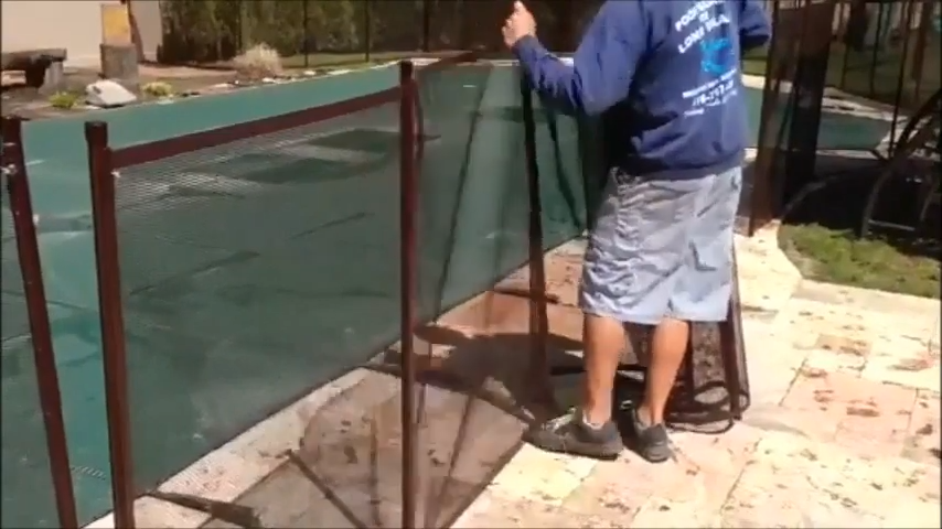 Pool Guard of Long Island Mesh Pool Fence Install and Removal | Pool ...