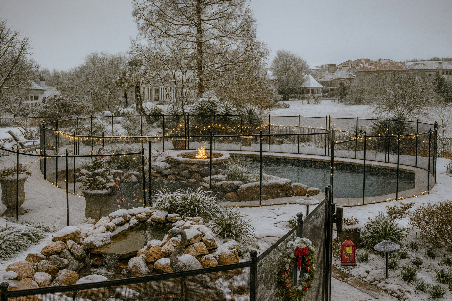 Christmas Pool Decorations: Lights, Floats & Safety Tips